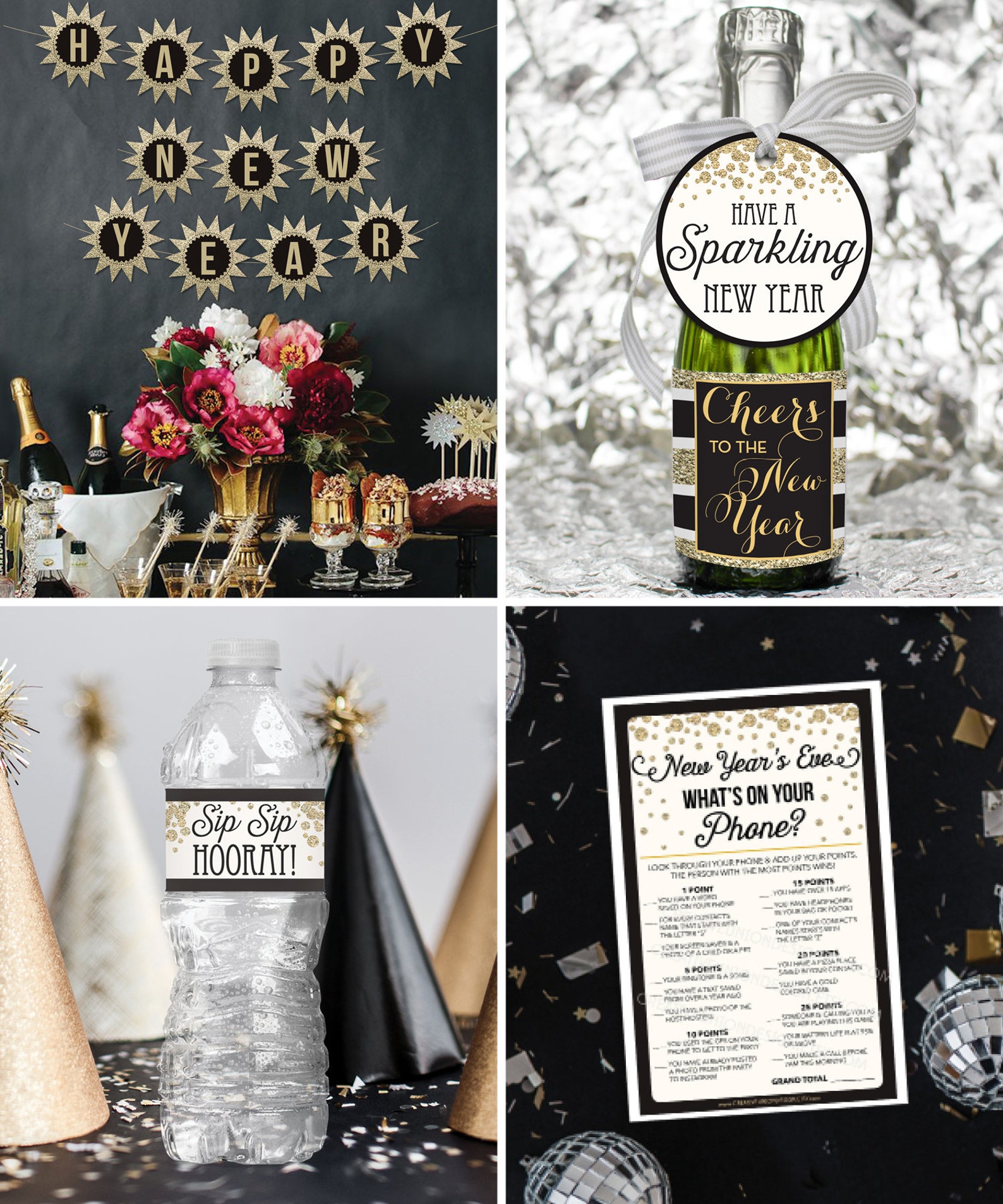 New Years Eve Party Bundle New Year's Eve New - Etsy