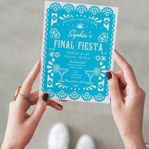 Final Fiesta Bachelorette Party Invitation and Itinerary Template ...