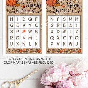 Thanksgiving Bingo 20 Unique Game Sheets Kids Bingo Game Thanksgiving ...