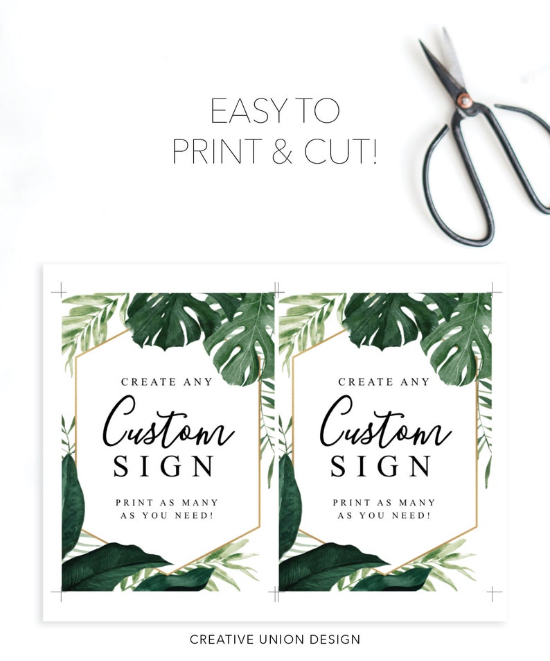 Editable Custom Sign Template Wedding Printable Table Signs - Etsy