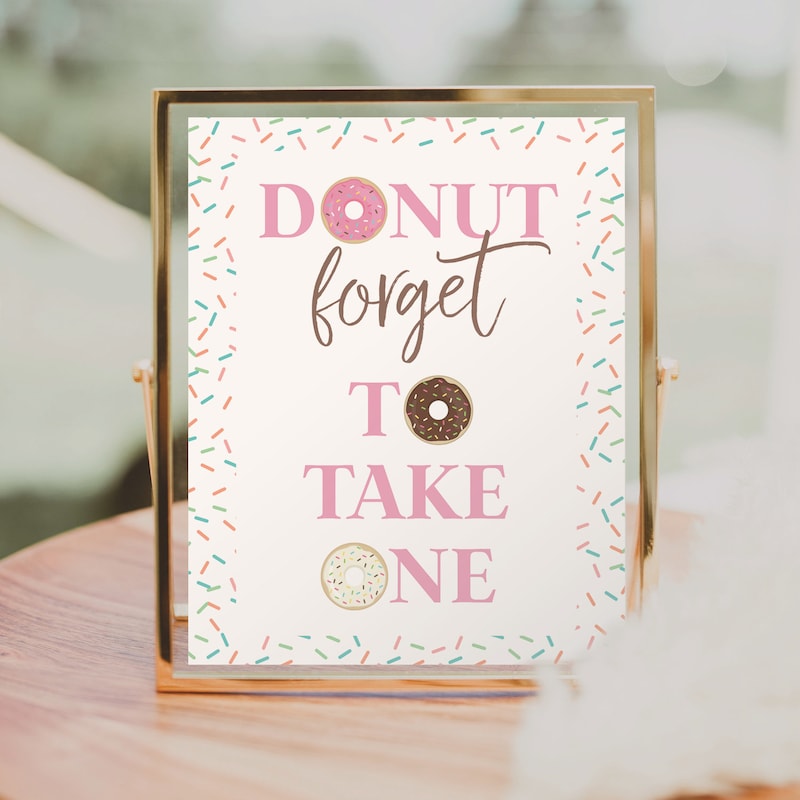 Donut Party Sign - Etsy
