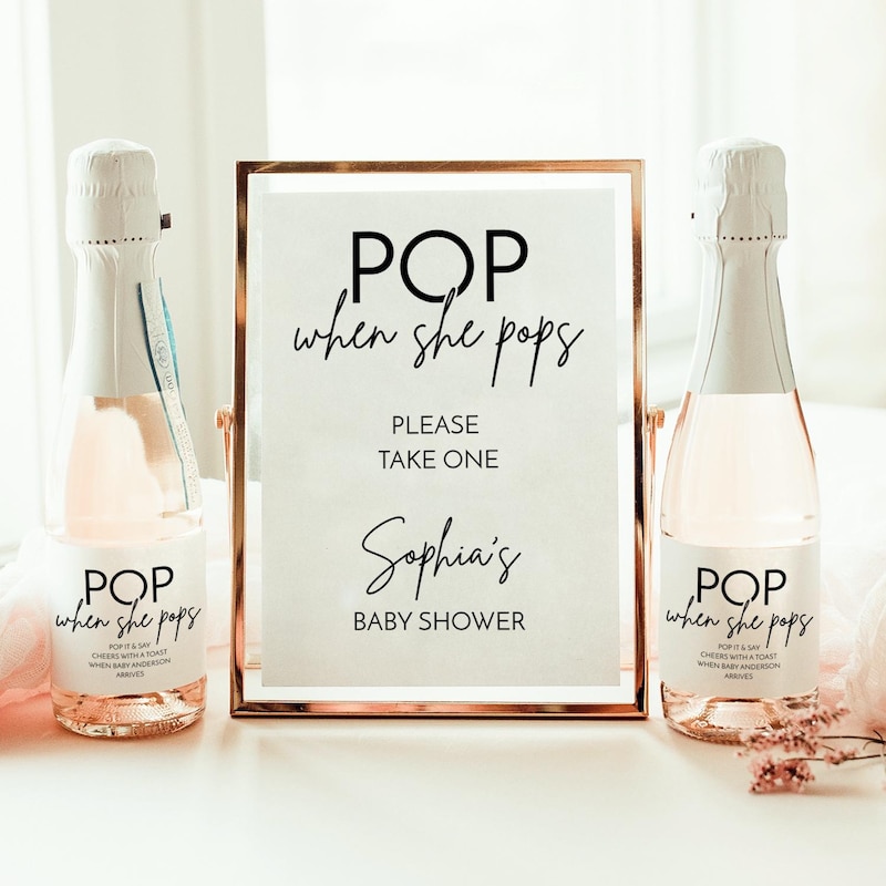 Pop When She Pops Labels - Etsy