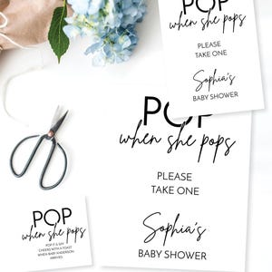 Pop It When She Pops Personalized Baby Shower Favor, Mini Champagne ...