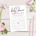 Girl Baby Shower Bingo, 60 Unique Game Sheets, Baby Shower Games, It's ...