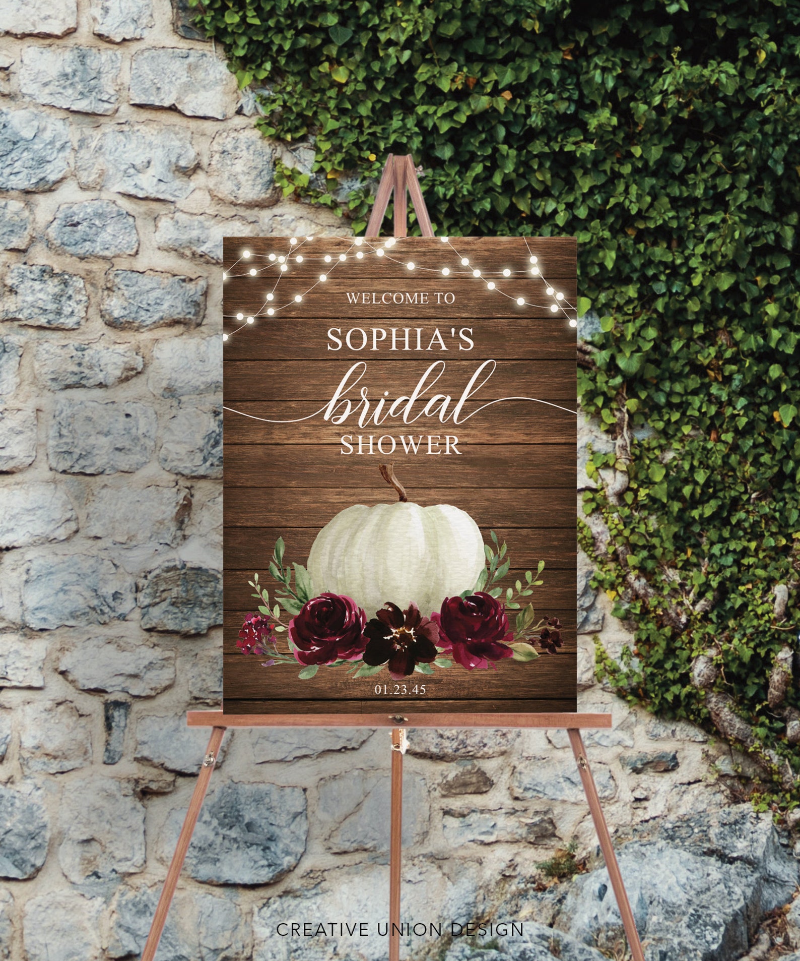 Rustic Bridal Shower Welcome Sign Template Welcome Bridal - Etsy