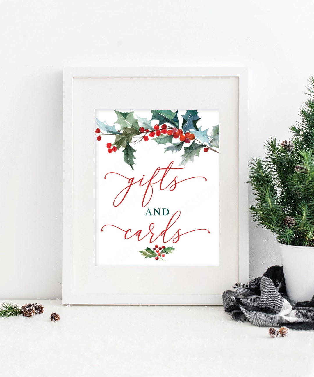 Gifts and Cards Table Sign File - 8x10 Printable Sign - Gift Table Sign ...