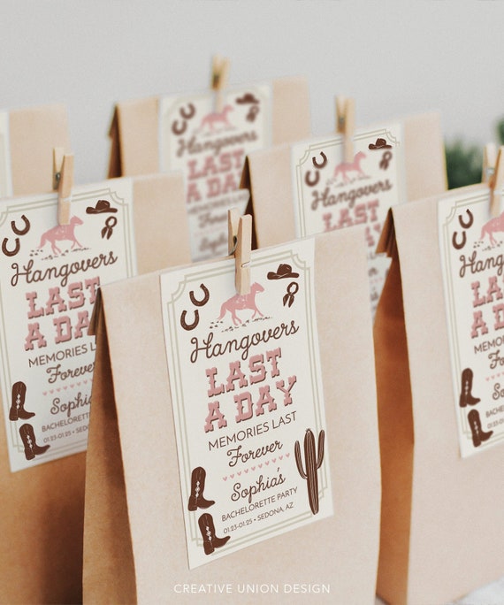 Bachelorette Party Survival Kit Template, Bachelorette Party Favor Bags ...