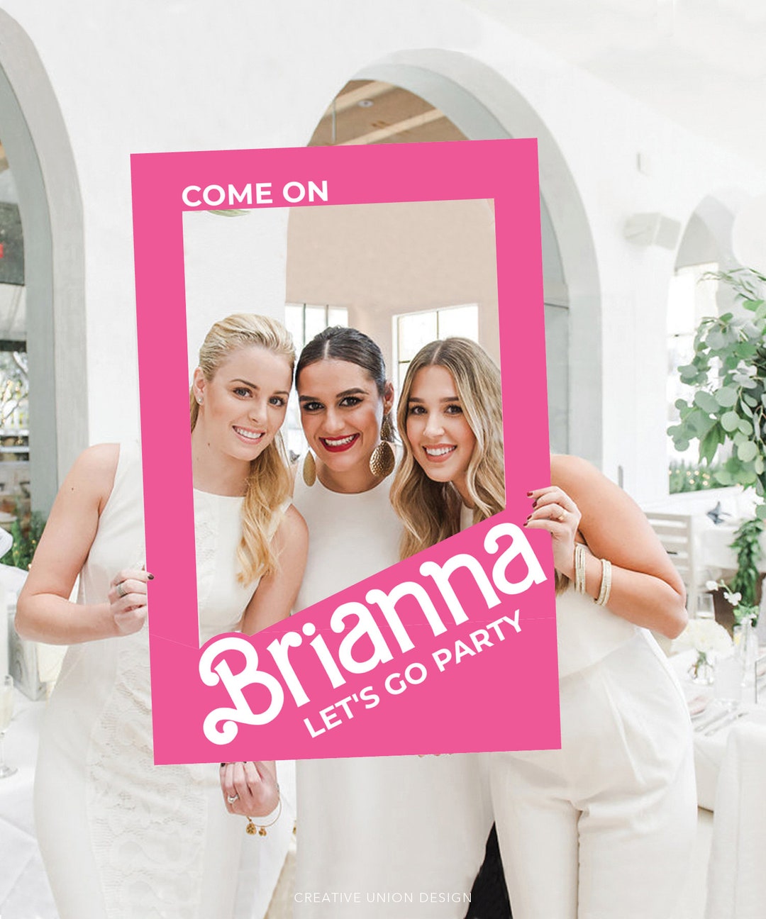 Fashion Doll Photo Prop Template, Editable, Bachelorette Party Photo ...