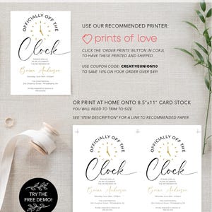 Funny Retirement Party Invitation Template off the Clock Retirement ...