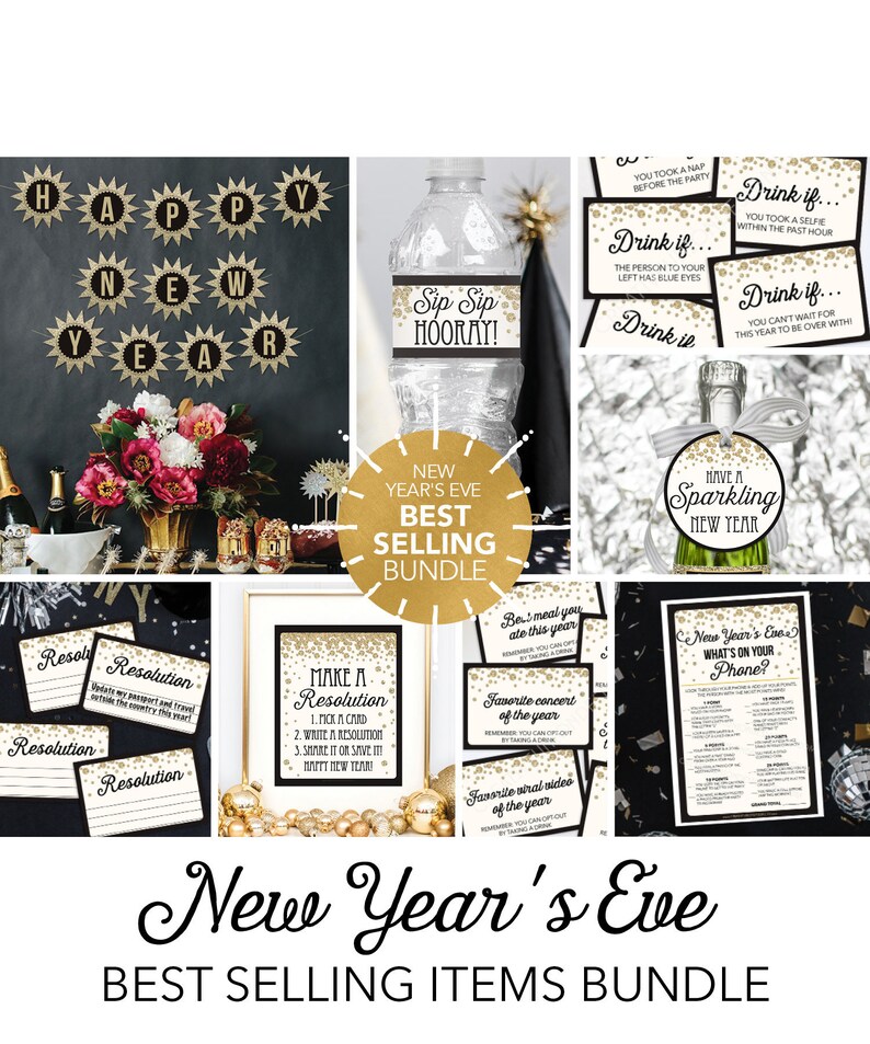 New Years Eve Party Bundle New Year's Eve New | Etsy