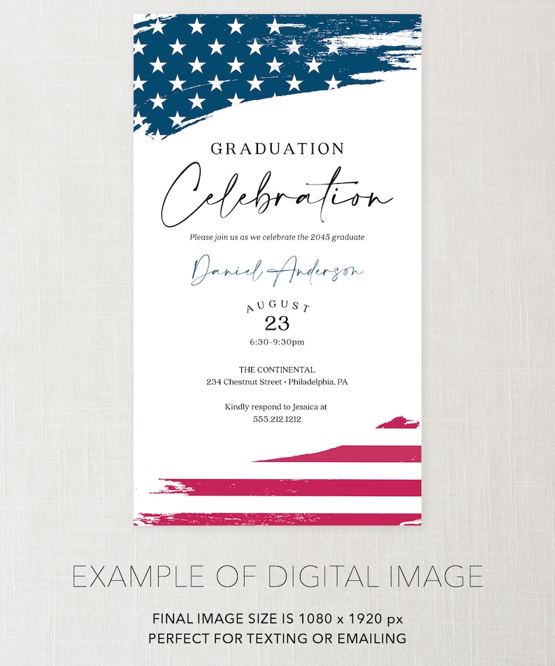 Digital Police Graduation Invitation Template Text Message - Etsy