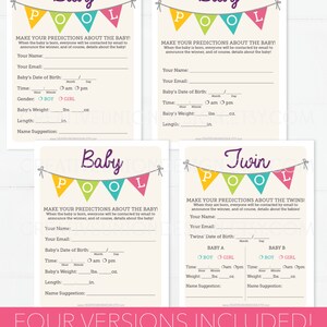 Baby Pool - Baby Shower Game - Advice - Baby Pool Game - Office Shower ...