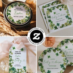 Lucky Charm Baby Shower Welcome Sign Template, Printable Baby Shower ...