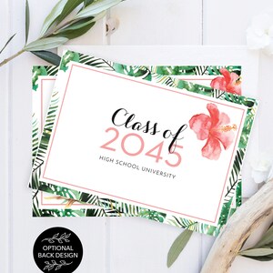Luau Graduation Party Invite Template, Graduation Invitation, Pineapple ...