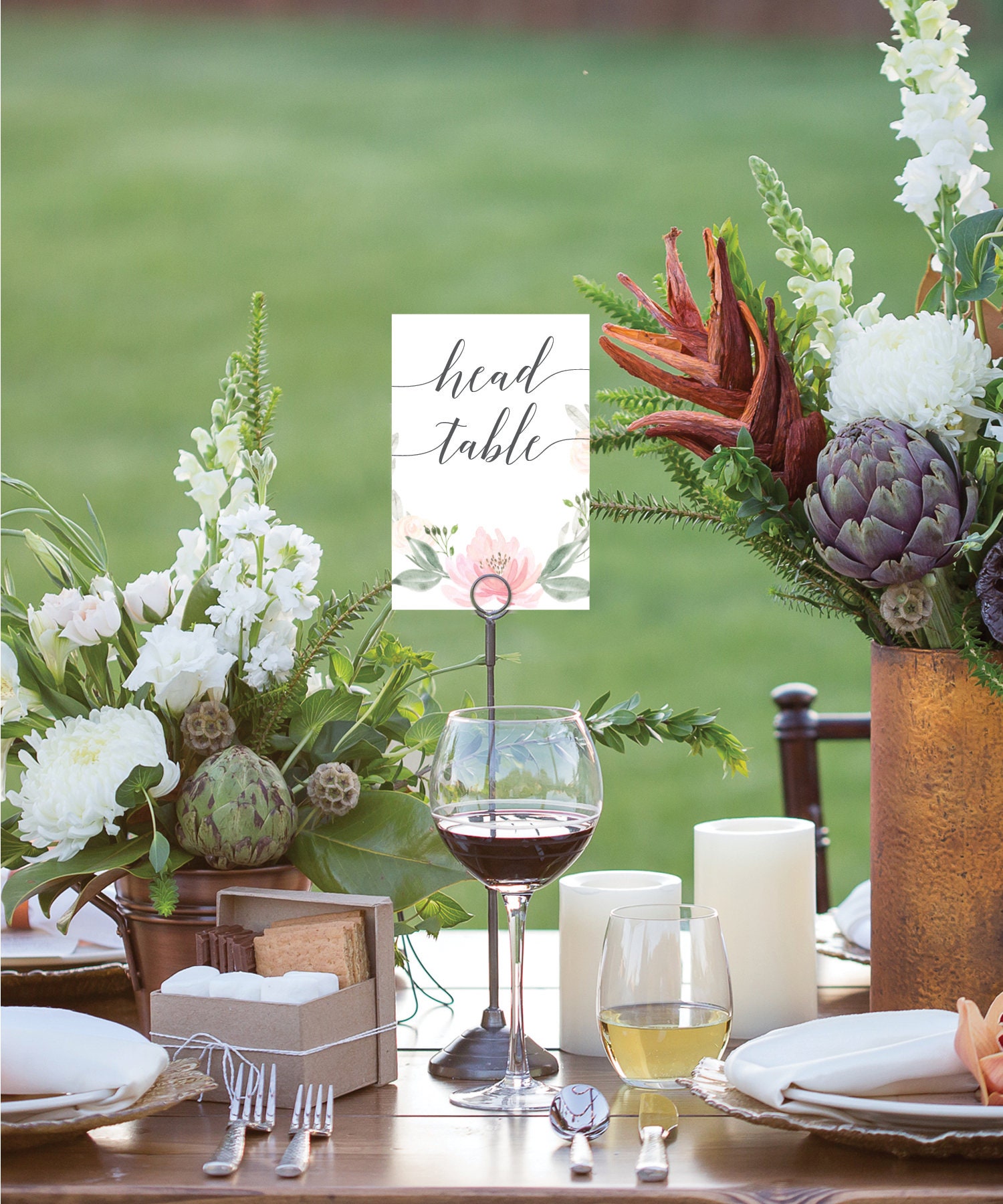 Boho Table Numbers Printable Wedding Table Numbers 4x6 | Etsy