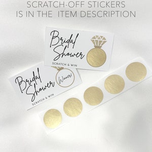 Printable Bridal Shower Scratch off Game Template, Bridal Shower Games ...