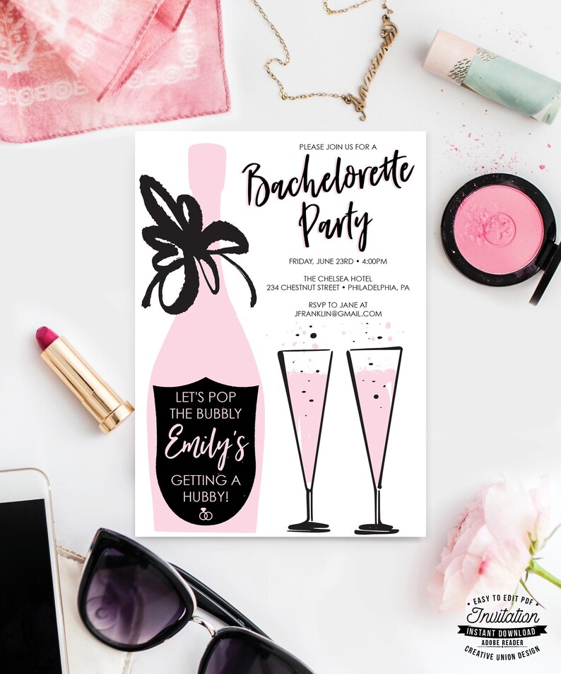Printable Bachelorette Party Invitations Bachelorette Invite - Etsy