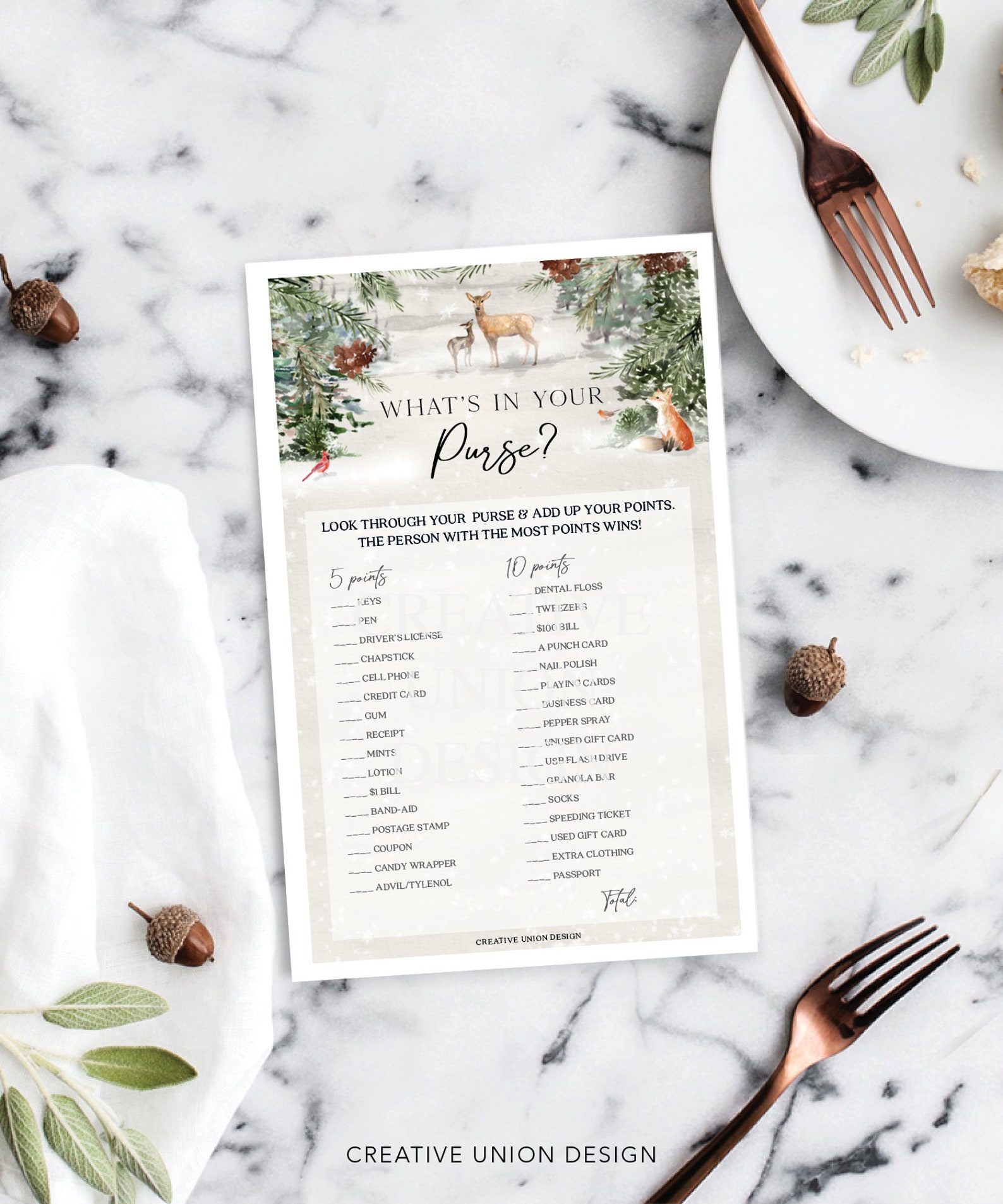 Baby Shower Game, What's in Your Purse, Baby Shower Games Printable ...