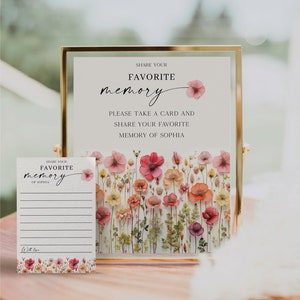 Share a Memory Card Template, Personalized Favorite Memory, Memorial ...