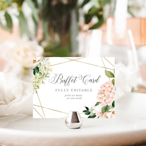 Buffet Food Signs Template, Printable Food Labels, Tented Cards, Food ...