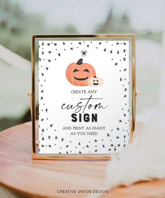 Editable Custom Sign Template, Custom Baby Shower Sign, Favors, Gifts ...