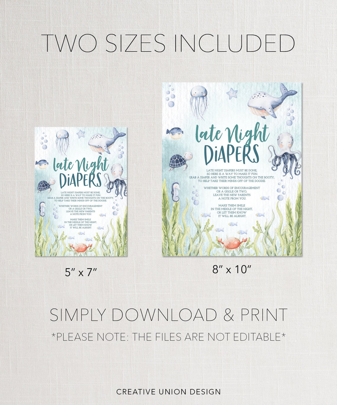 Late Night Diapers Sign, Baby Shower Sign File, Printable, Boy Baby ...