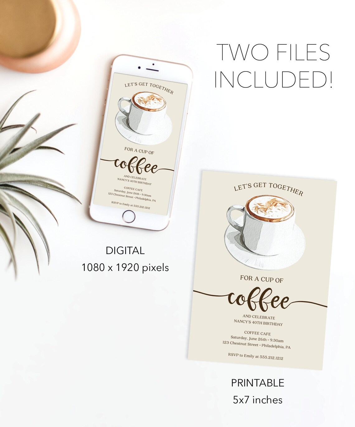 Coffee Invitation Coffee Get Together Invite Coffee Meet up - Etsy