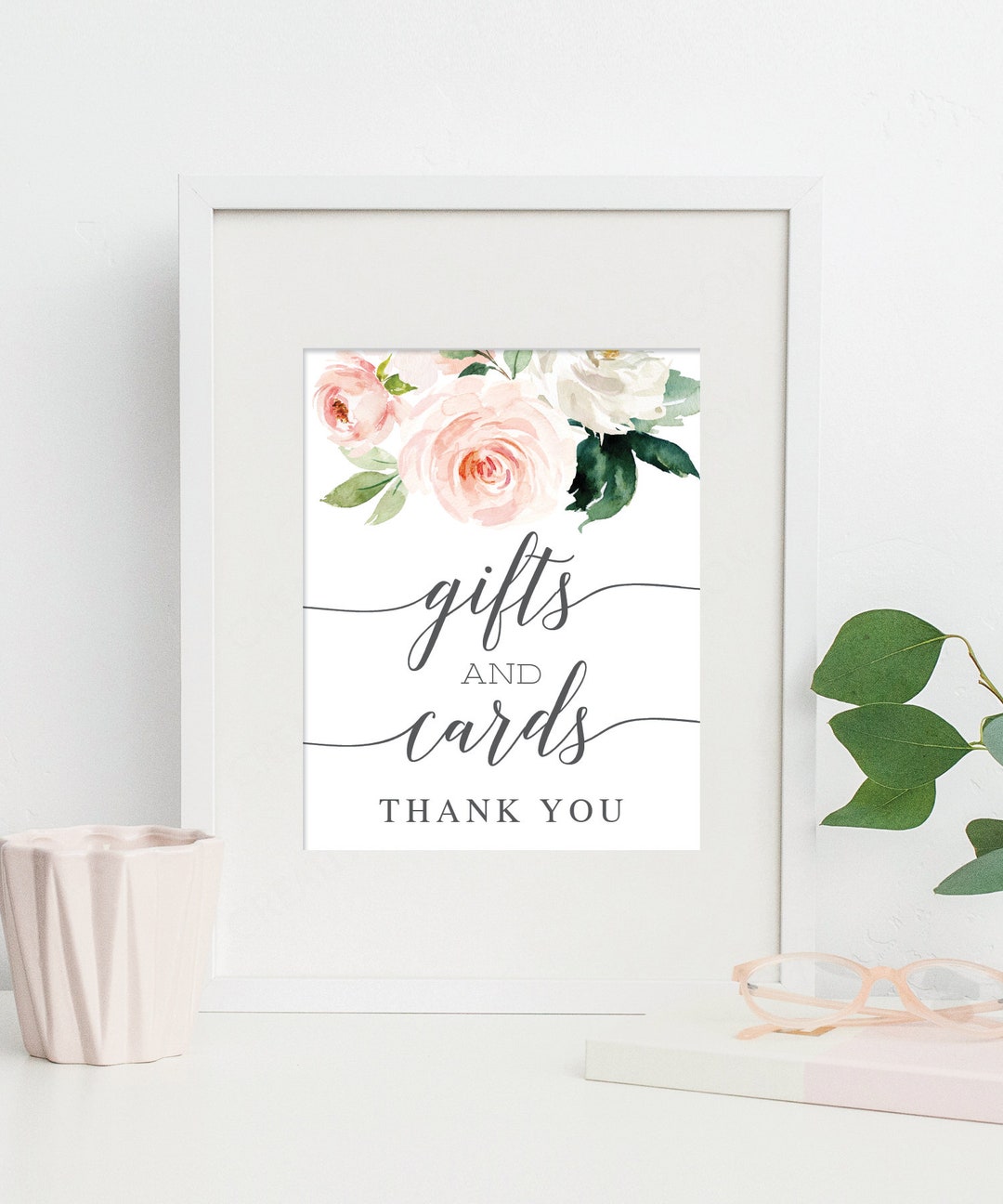 Gifts and Cards Table Sign File, 8x10 Printable Sign, Gift Table Sign ...