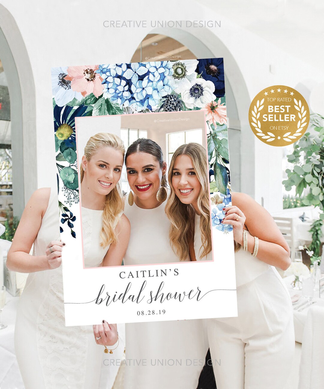 Bridal Shower Photo Prop Frame Baby Shower Photo Booth Prop Photo Booth ...