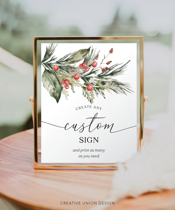 Editable Custom Sign Template, Custom Bridal Shower Sign, Favors, Gifts ...