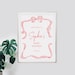 Pink Bow Baby Shower Welcome Sign Template, Hand Drawn Welcome Baby ...