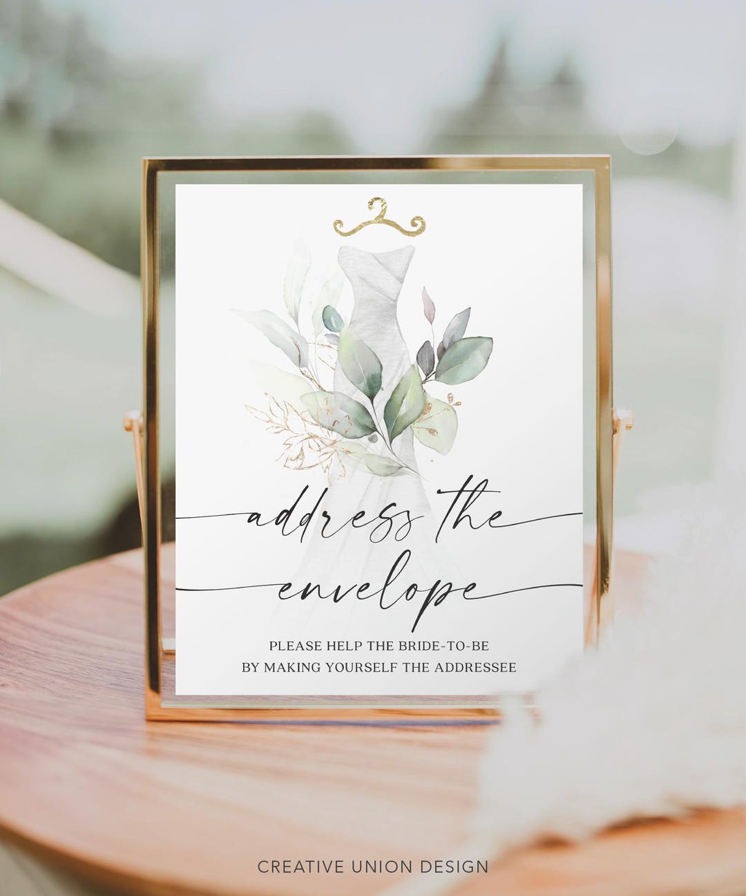 Address the Envelope Sign, Bridal Shower Decor, Printable Shower Sign ...