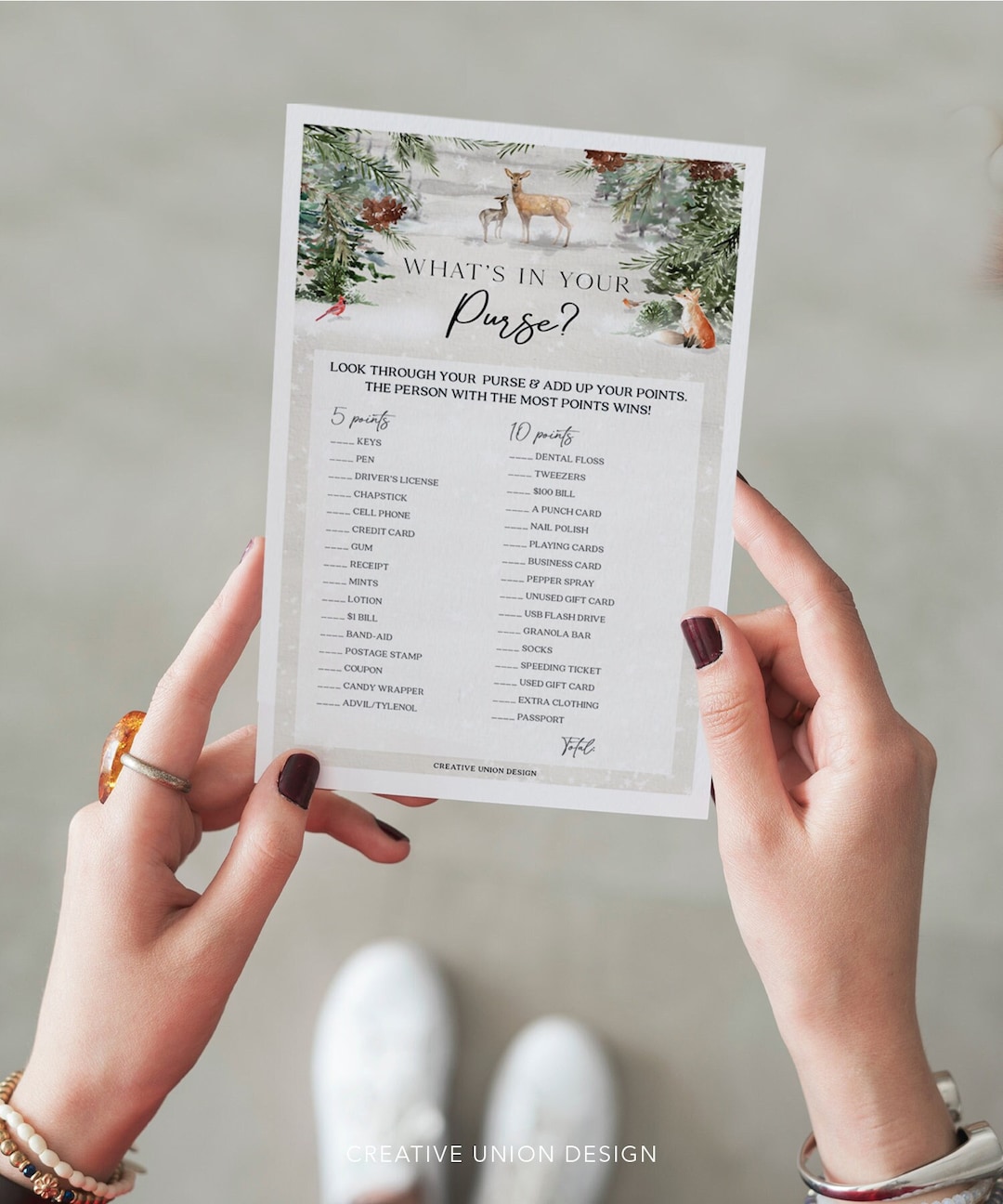 Baby Shower Game, What's in Your Purse, Baby Shower Games Printable ...