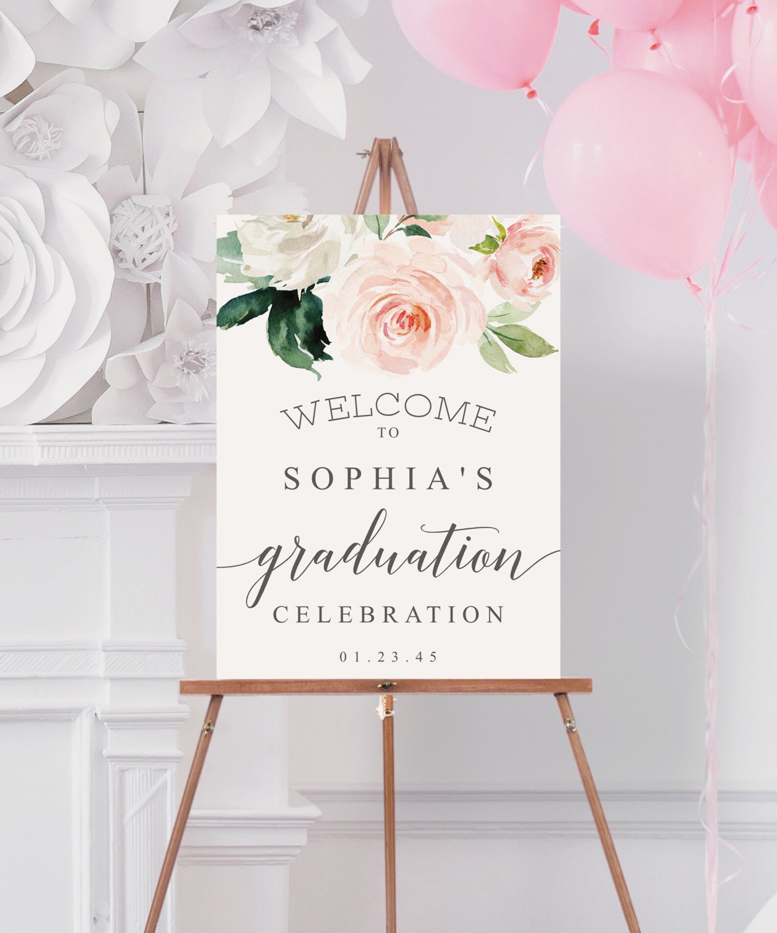 Editable Graduation Party Welcome Sign, Welcome, Grad Party, Editable ...