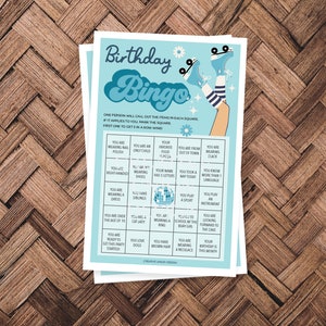 Roller Disco Birthday Party Bingo, Birthday Party Games, Kids Birthday ...