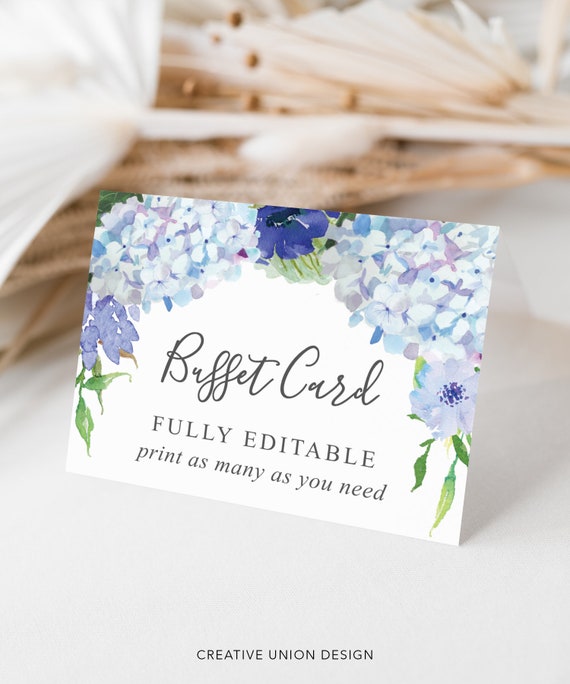 Buffet Food Signs Template Printable Food Labels Tented - Etsy