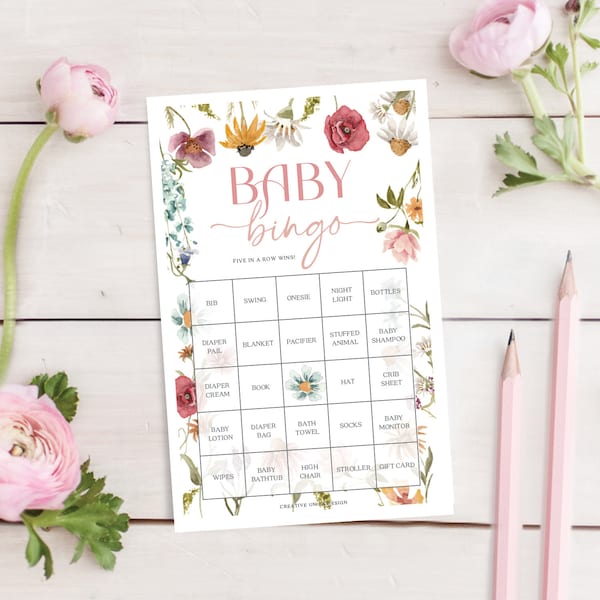 Baby Shower Bingo - Etsy