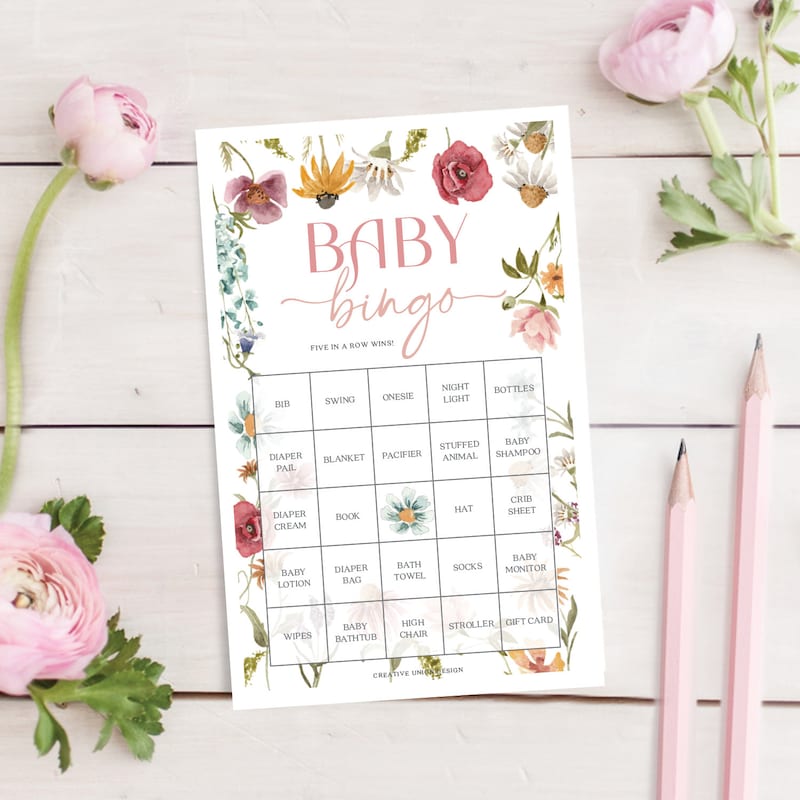 Baby Shower Bingo - Etsy
