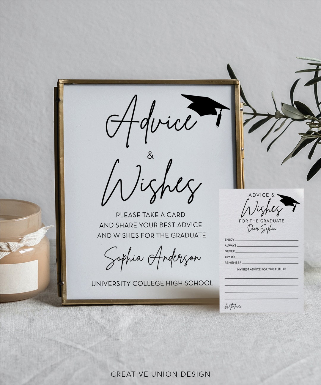 Graduation Advice and Wishes Advice for Graduate Printable Graduation ...