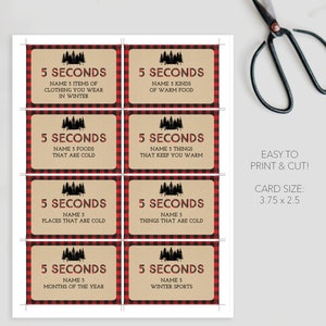 5 Seconds Christmas Party Game, Family Christmas Game, Printable Game ...