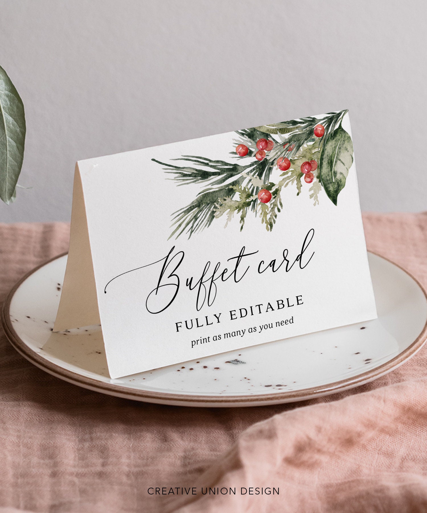Buffet Food Signs Template, Food Labels, Tented Cards, Food Stations ...