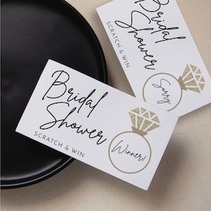 Printable Bridal Shower Scratch off Game Template, Bridal Shower Games ...