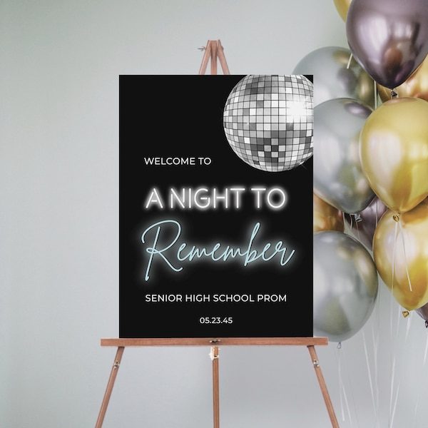 Welcome to Prom Sign - Etsy