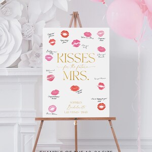 Kisses for the Future Mrs, Kiss the Miss Goodbye Template, Hen Do ...