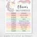 Editable Daily Schedule for Kids Unicorn Daily Routine Kid's Schedule ...