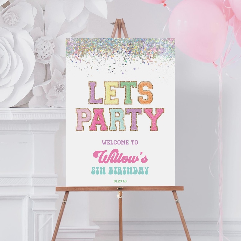 Birthday Party Sign - Etsy