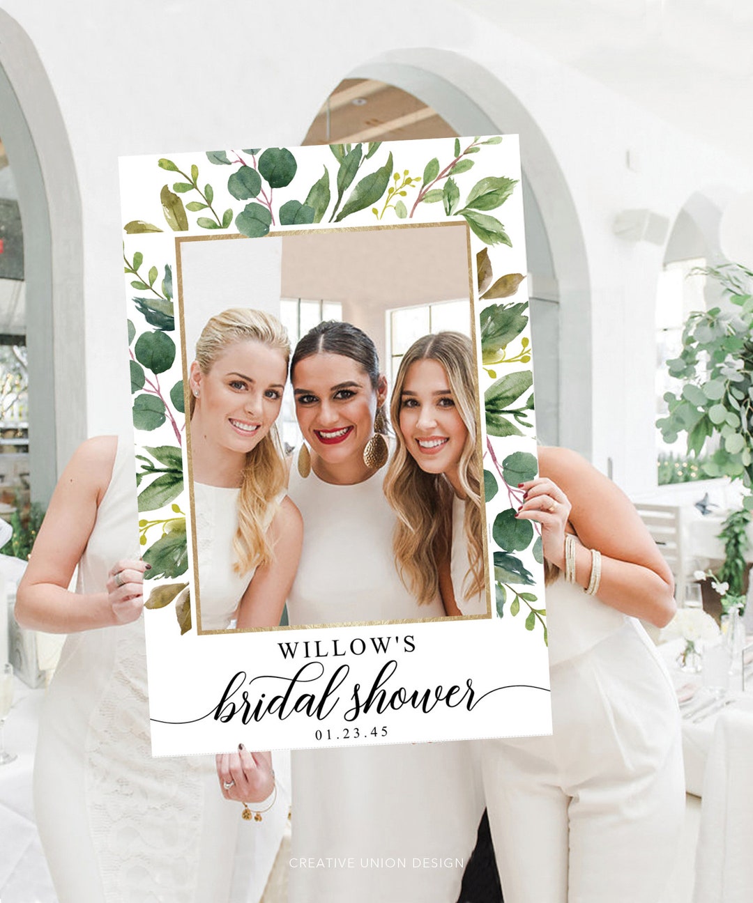 Wedding Photo Prop Frame Template, Bridal Shower Photo Prop, Baby ...