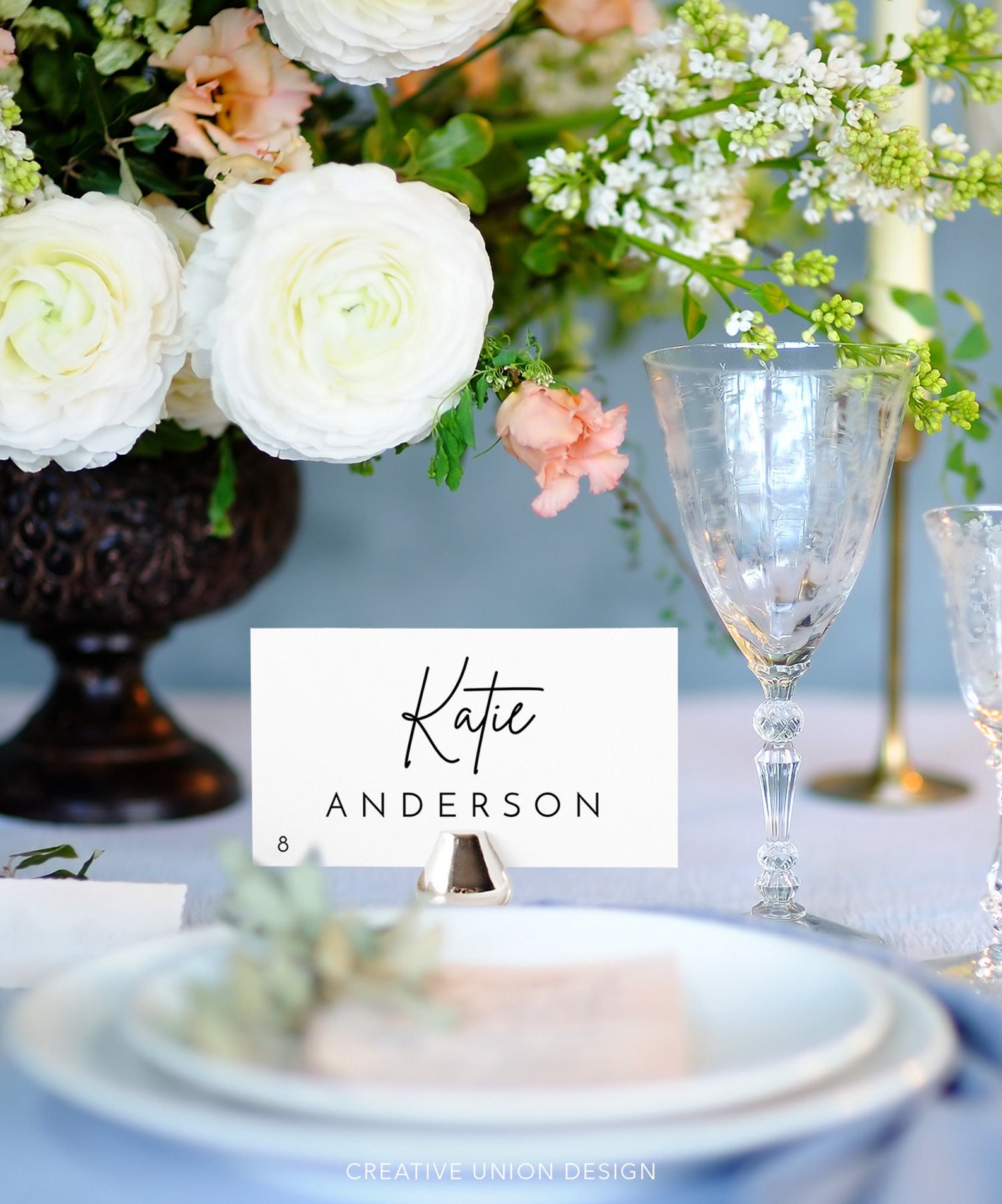 Modern Place Card Template Printable Wedding Place Cards - Etsy