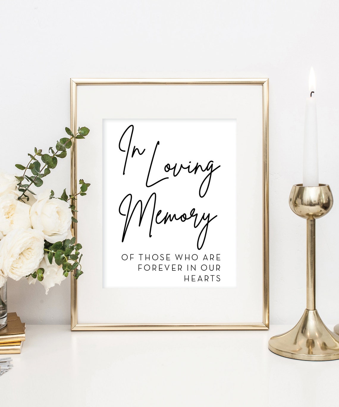 In Loving Memory Table Sign File 8x10 Printable Sign | Etsy
