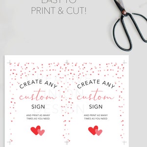 Little Sweetheart Editable Custom Sign Template, Custom Baby Shower ...